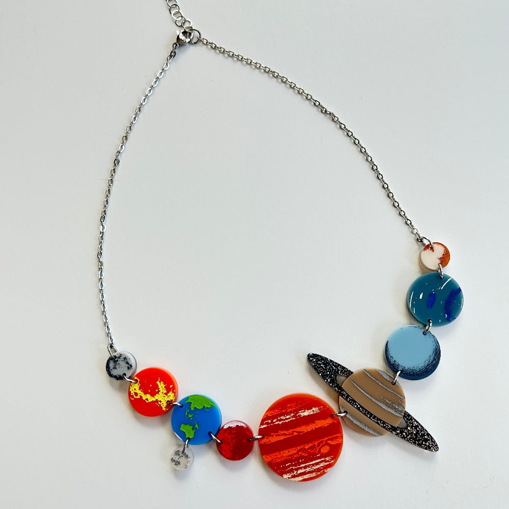 Solar System Planets (plus Pluto!) Statement Necklace – STARtorialist